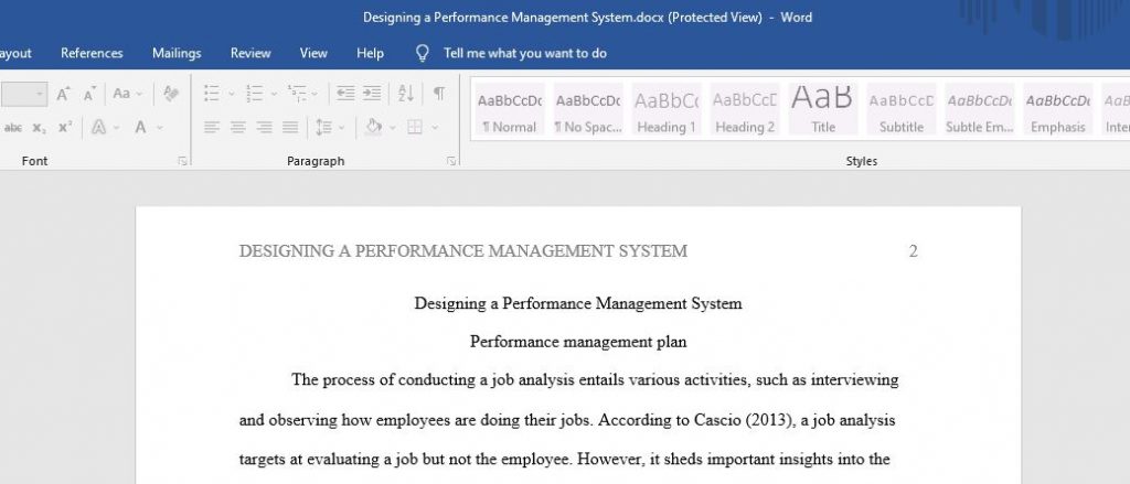 Designing a Performance Management System. - Essay Counter